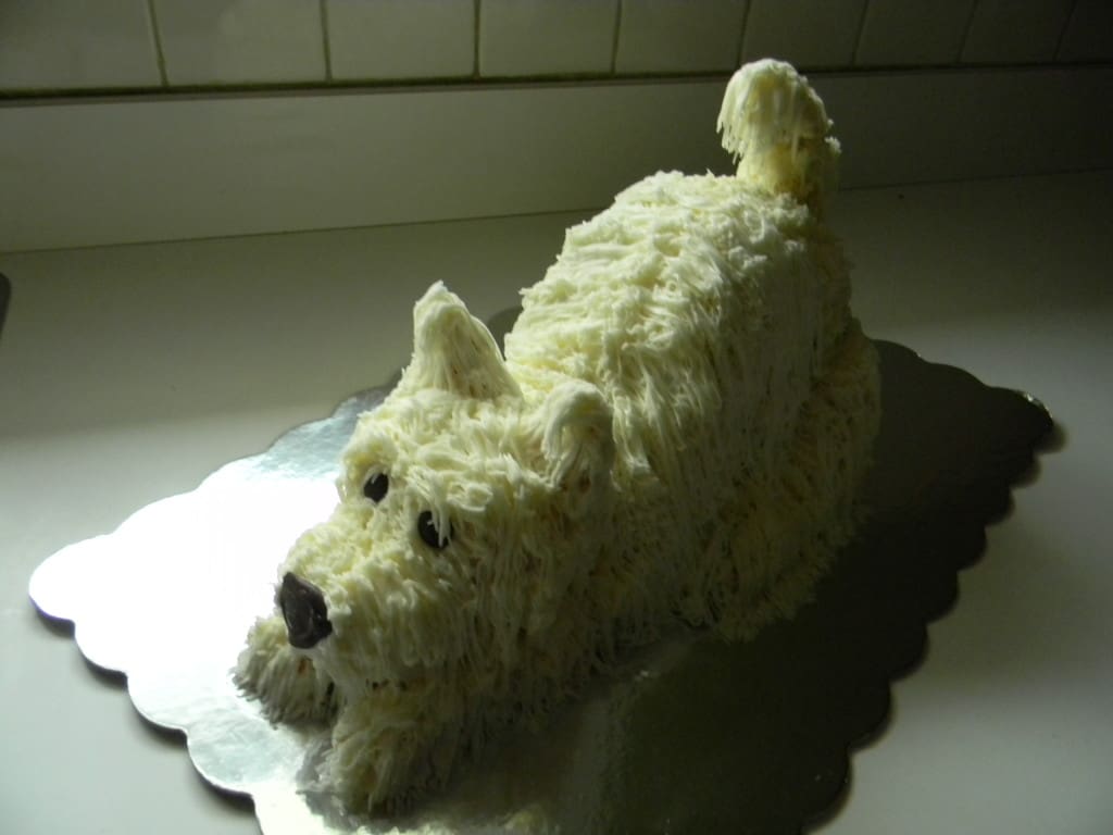 Cutest Dog Birthday Cake! - Angie's Pantry